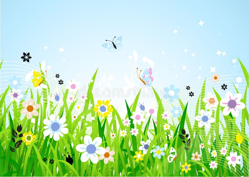 Spring vector illustration stock vector. Illustration of plant - 20108774