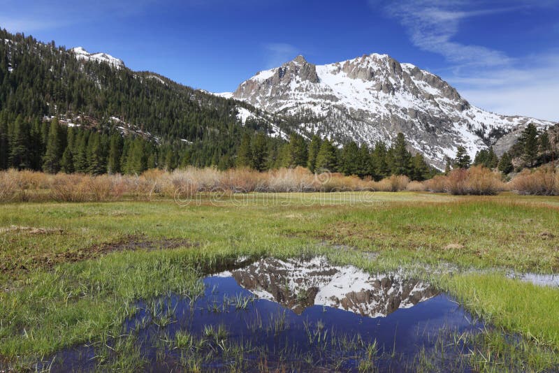 Snow Capped California Mountains Stock Image - Image of desert, nature ...