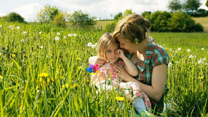 Spring Meadow #3 stock image. Image of meadow, cuddling - 61453117