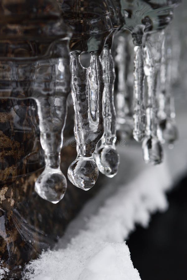 Icicles gallery stock photo. Image of natural, blur - 139188266
