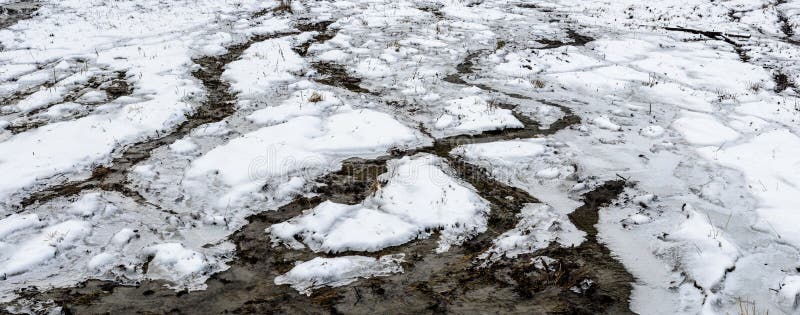 Spring Melting of Ice, Springtime Thaw. Stock Image - Image of life ...