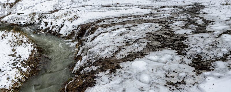 Spring Melting of Ice, Springtime Thaw. Stock Image - Image of spring ...