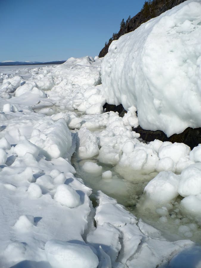 Spring Melting of Sea Ice 2 Stock Photo - Image of horizontal, tree ...