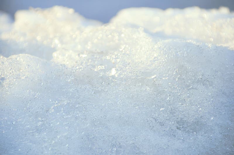 Spring. Melting Ice in Ponds Stock Image - Image of snow, climate ...