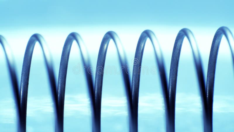 Spring Metal Close-up Ultra Macro Stock Image - Image of silver ...