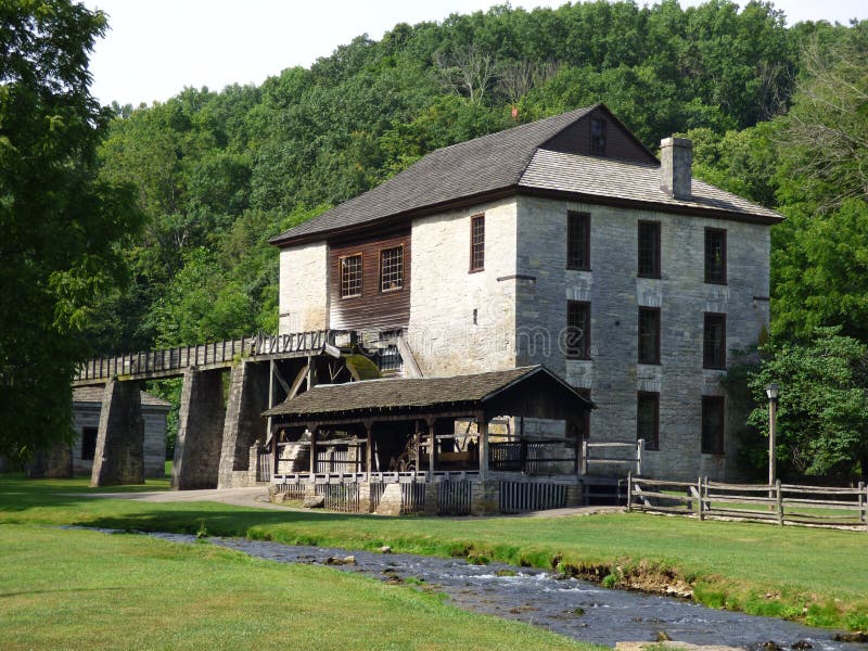 Spring Mill, Mitchell, in stock image. Image of creek - 57294779