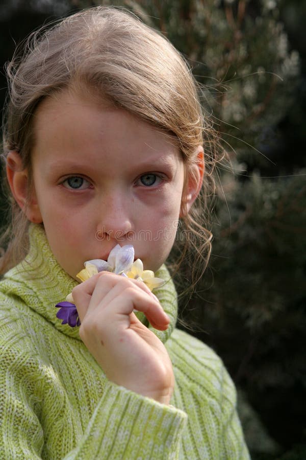 Spring mood stock photo. Image of delight, crying, garden - 635704