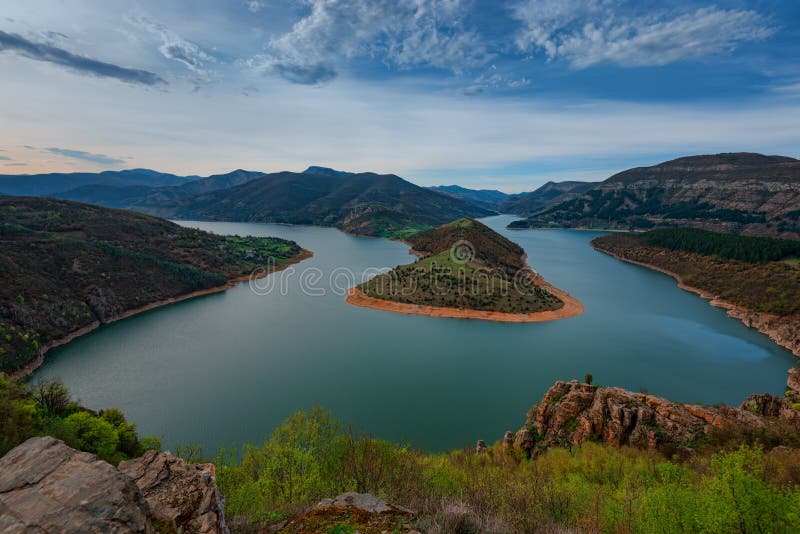 Spring Morning Along the Arda River, Rhodope Mountains, Bulgaria Stock ...