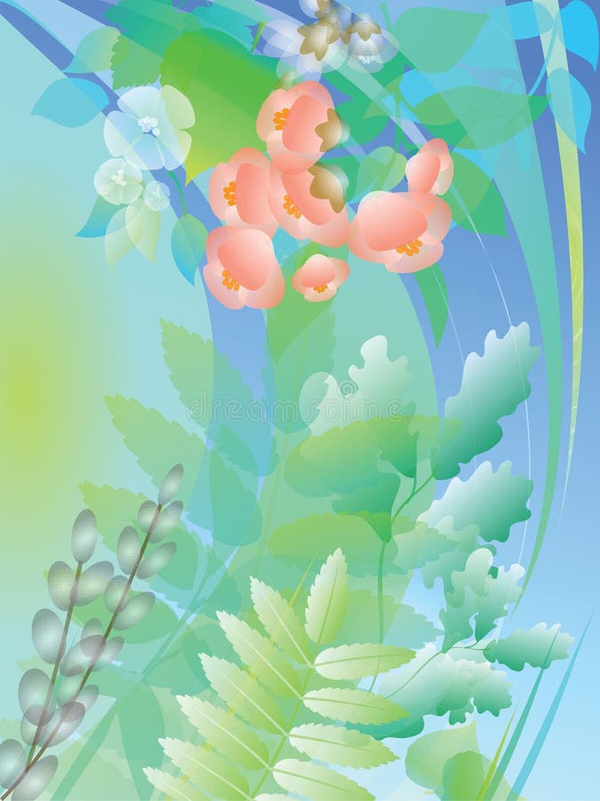 Spring motives stock vector. Illustration of flowerses - 39816036