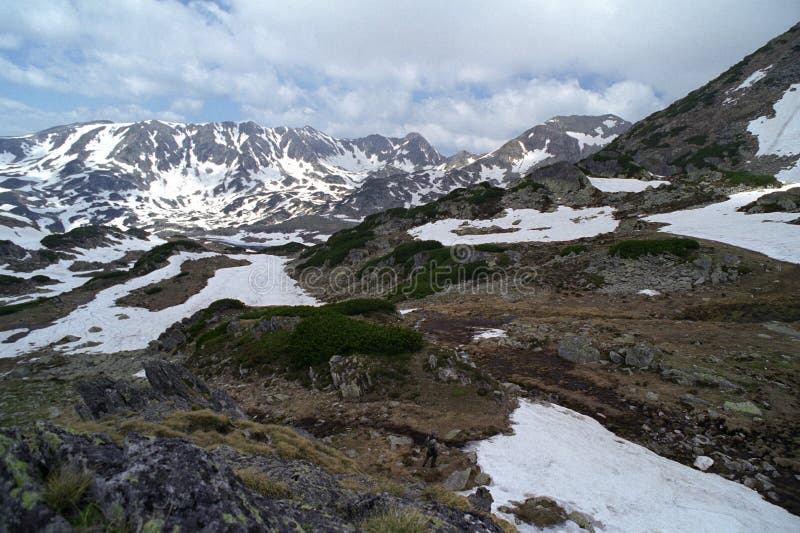 Spring at mountain stock photo. Image of alpine, snow - 10006664