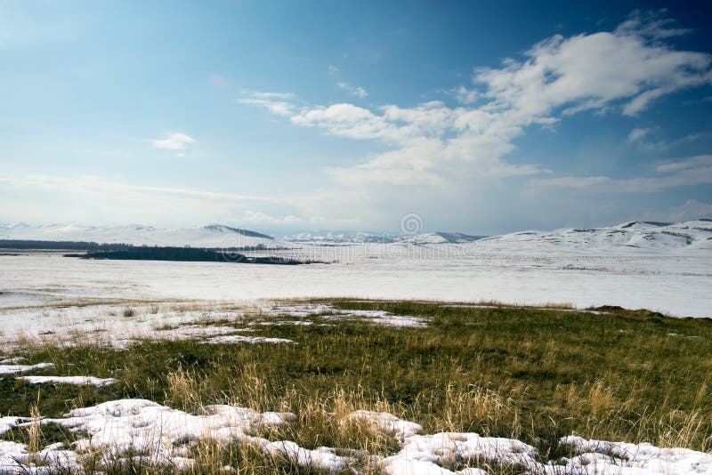 Russia Southern Ural Mountains Uralic Steppe. Spring in the Southern ...