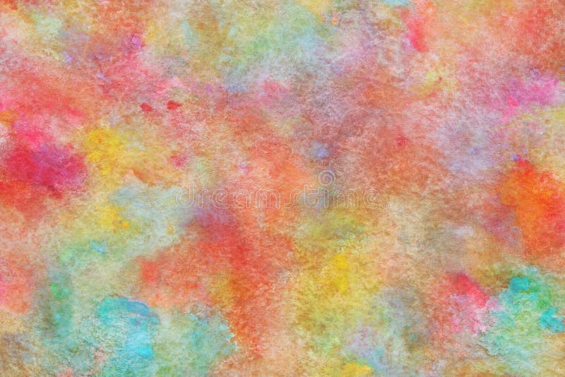 Spring Multi Colored Watercolor Paint Texture Abstract or Vintage ...