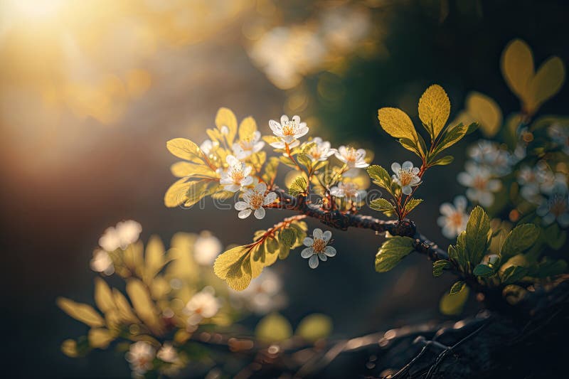 Spring Natural Background. Illustration AI Generative Stock ...