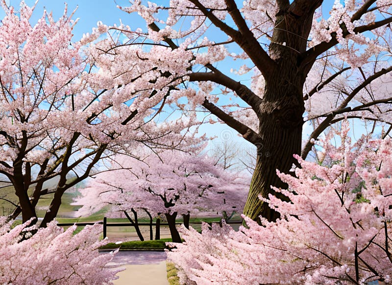 Spring nature blossom stock illustration. Illustration of crown - 290345690