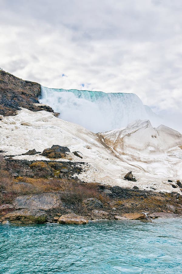 Spring Niagara Falls American Stock Photo - Image of foam, spray: 93466260