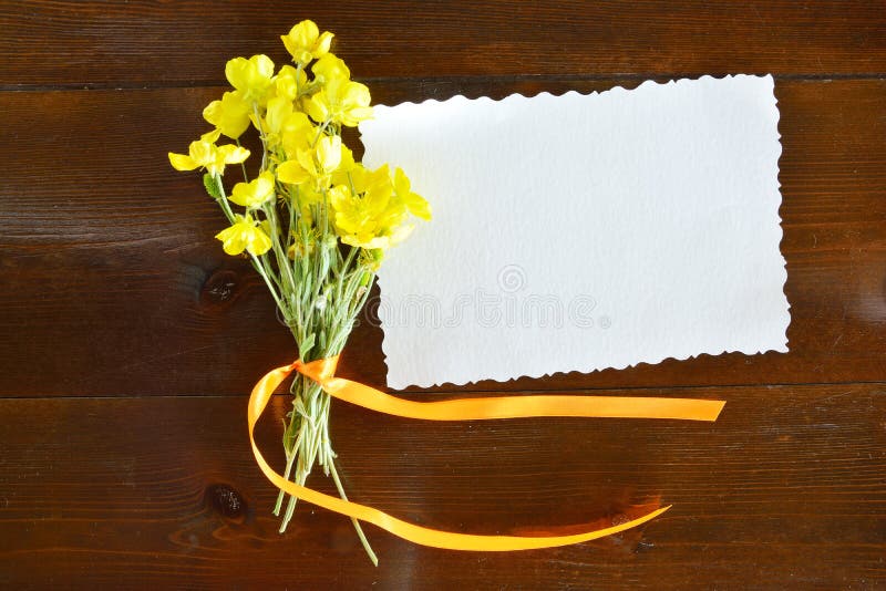 Spring note stock photo. Image of paper, yellow, greetings - 51622640