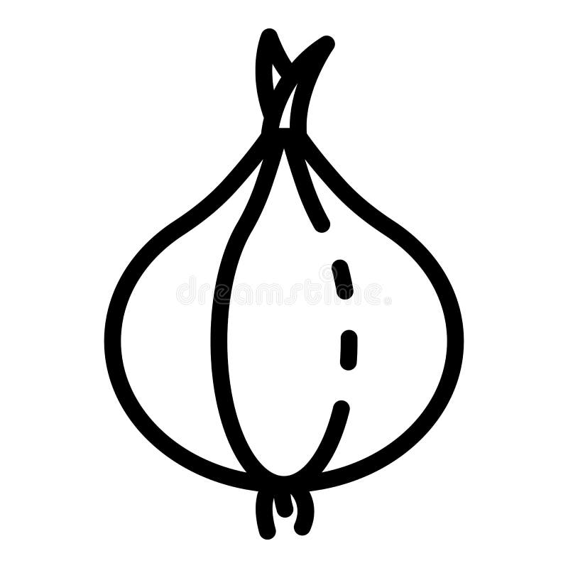 Onion icon, simple style stock vector. Illustration of graphic - 83181879