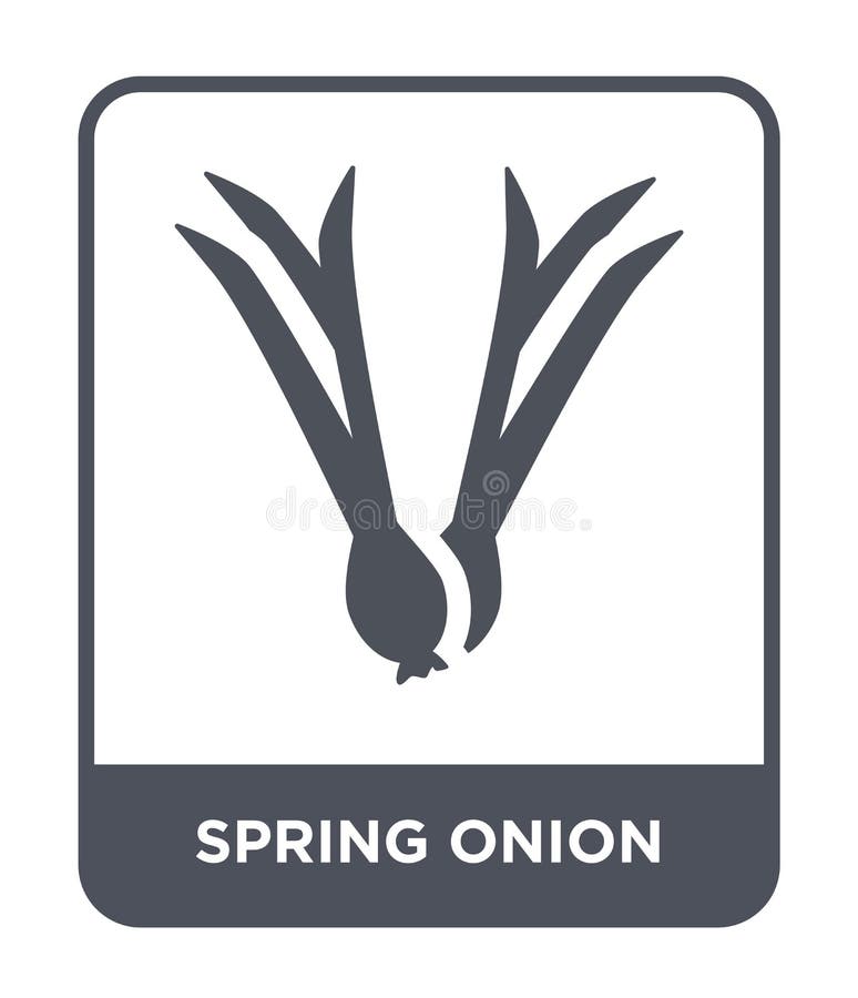 Spring Onion Icon in Trendy Design Style. Spring Onion Icon Isolated on ...