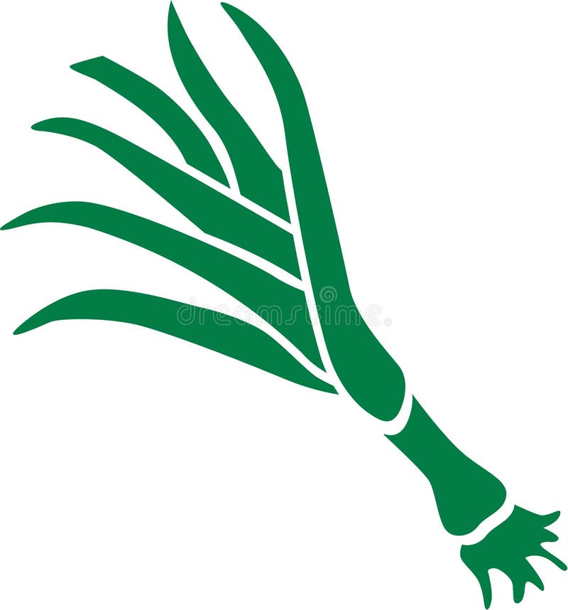 Spring Onion, Hand Draw Sketch Vector Stock Vector - Illustration of ...