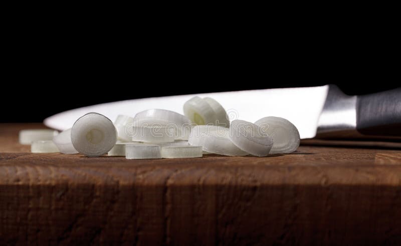 Spring onions chopped stock photo. Image of cutting, preparation - 57809230