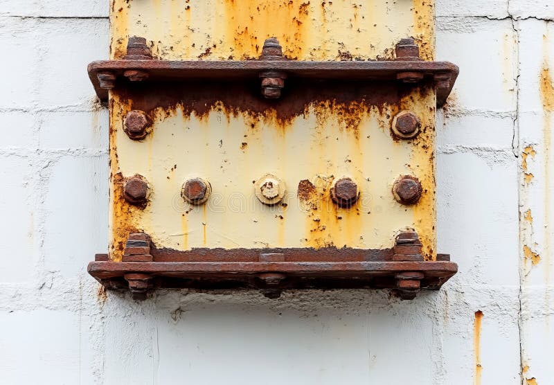 The Spring from an Overhead Sectional Door Inside a White Garage is ...