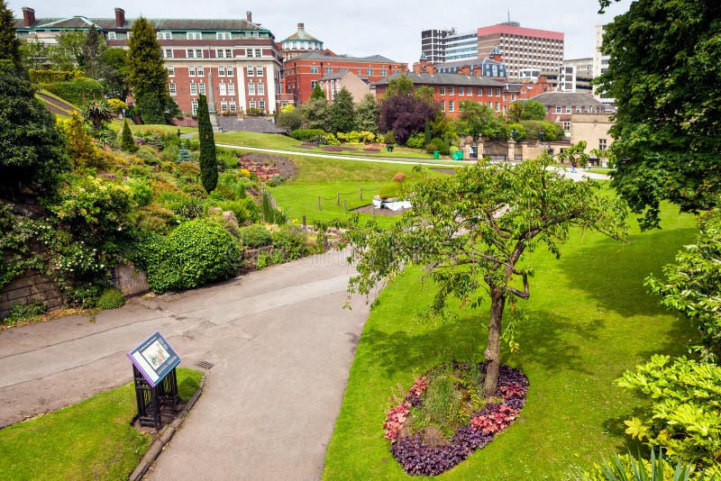 Nottingham Sky Line England Uk Stock Image - Image of roads, urban: 9336327