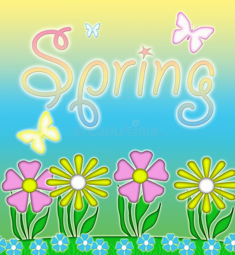 Spring in Pastels stock illustration. Illustration of blossom - 29215994