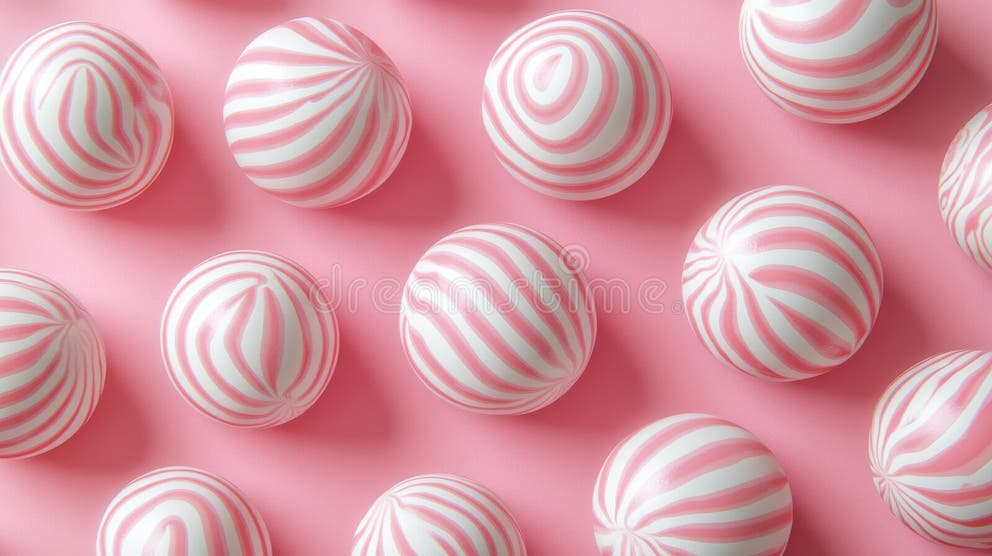 Spring Pastels: Soft Pink Easter Eggs with Delicate Swirls Stock Photo ...