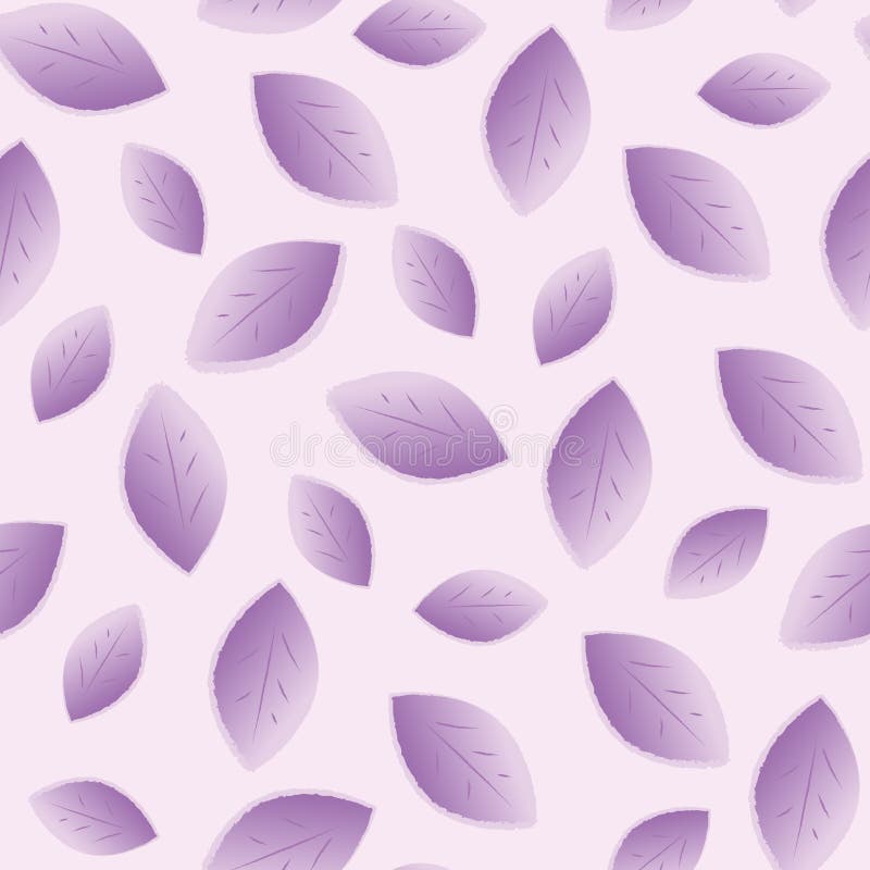 Spring Pattern with Purple Leaves for Design Stock Vector ...