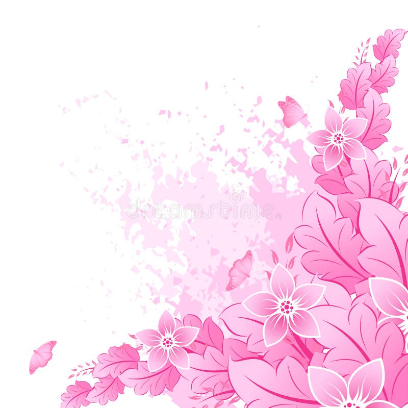 Spring in pink stock vector. Illustration of beauty, abstract - 9326850