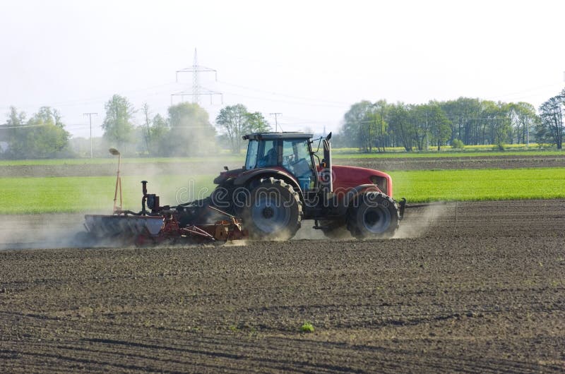Planting Corn stock photo. Image of dirt, industry, farming - 14227564