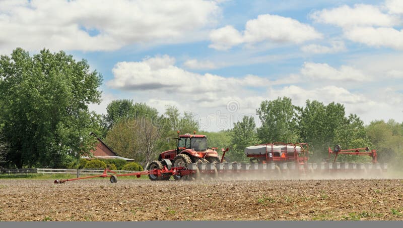 Spring Planting stock photo. Image of clouds, planter - 31102394