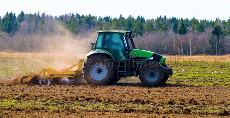Spring Plowing of the Fallow Stock Image - Image of farm, field: 216999401