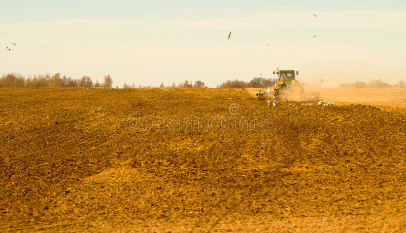 Spring plowing fields stock photo. Image of agricultural - 55183776