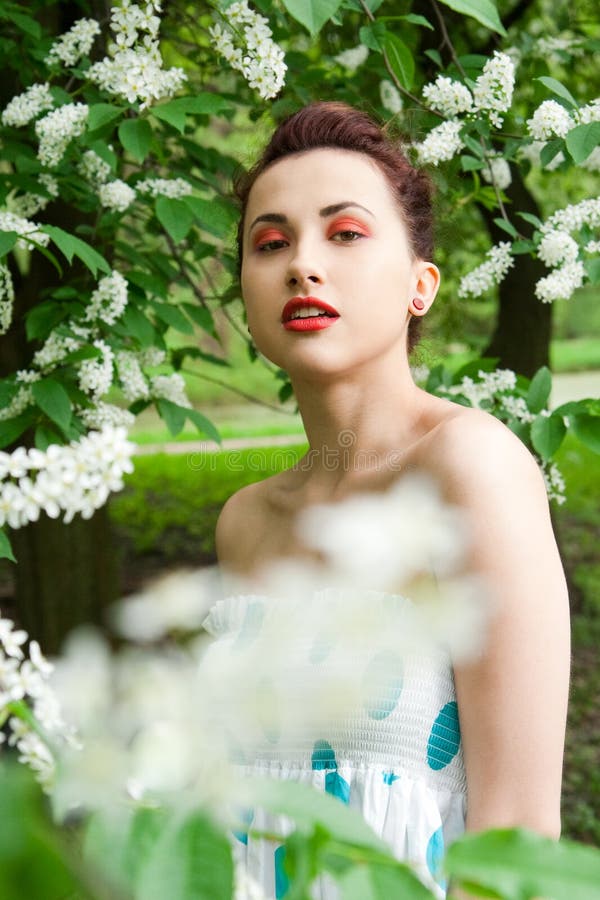 Spring portrait stock image. Image of beauty, park, outdoors - 14469401