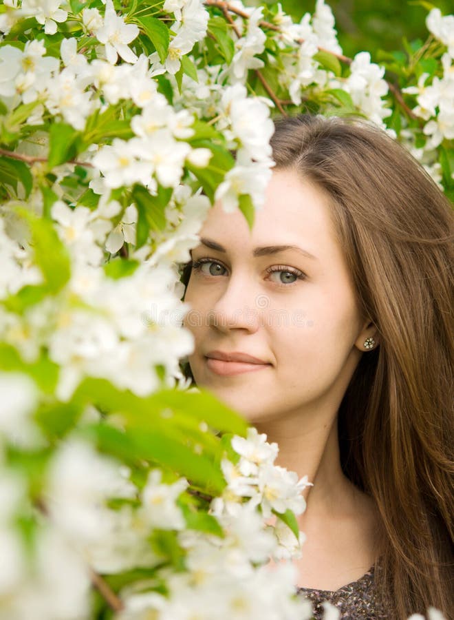 Spring portrait stock image. Image of elegance, beautiful - 19621569
