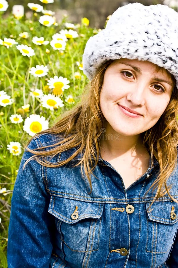 Spring portrait stock image. Image of candid, cheerful - 5065801