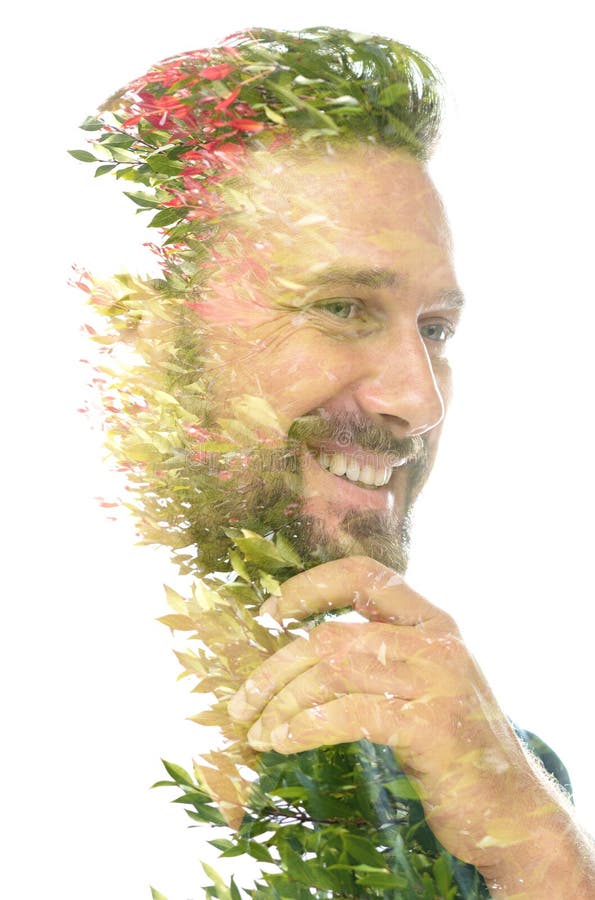 A Spring Portrait of a Smiling Man Stock Photo - Image of climate ...