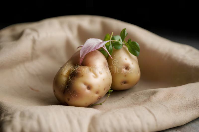 Spring Potatoes with Sprouted Sprouts, Ready for Planting in the Ground ...