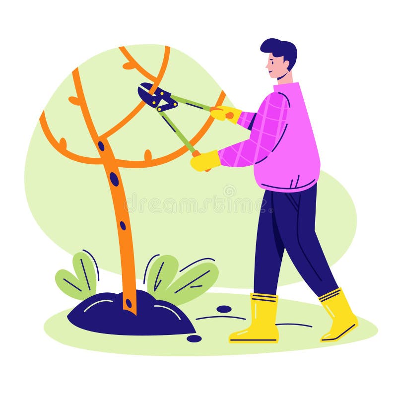 Pruner Illustration, Drawing, Engraving, Ink, Line Art, Vector Stock ...