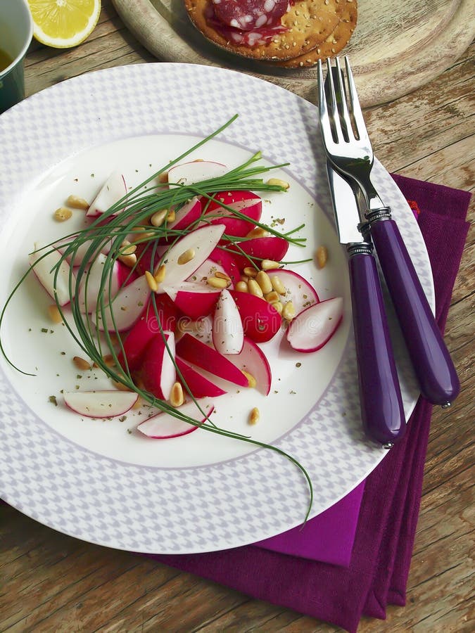 Spring Radishes Salad stock photo. Image of protein, crisp - 29316578