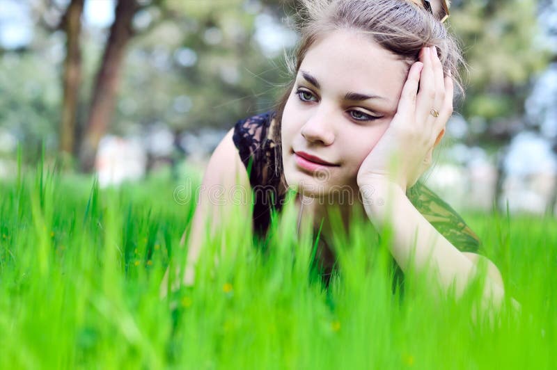 Spring relax stock image. Image of corn, forest, elegance - 18457685