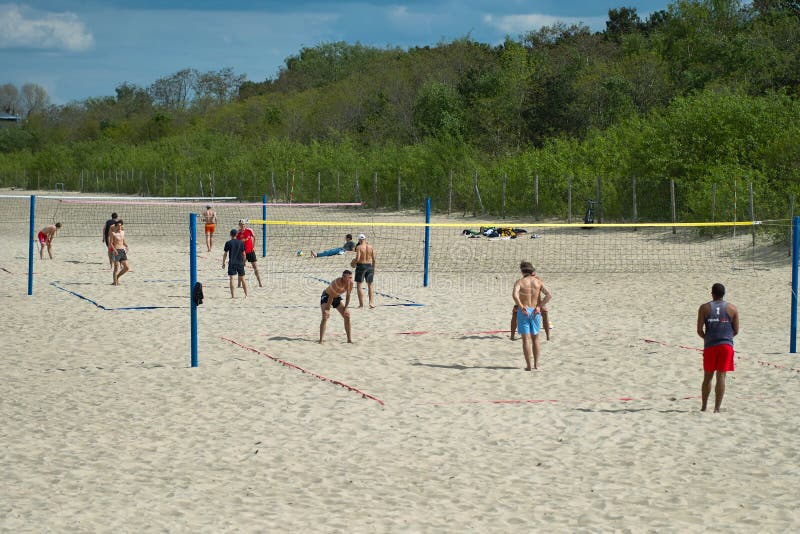 Spring relax on the beach. editorial photo. Image of people - 26948131