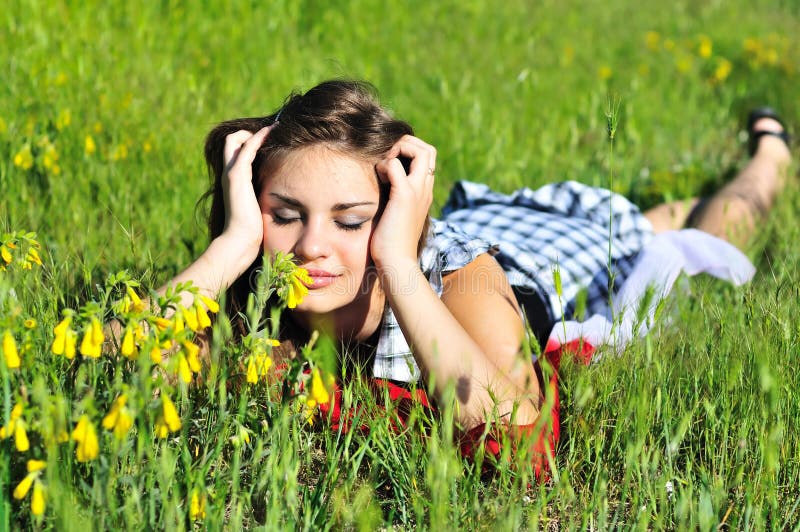 Spring relaxatioan stock photo. Image of color, cheerful - 14357894