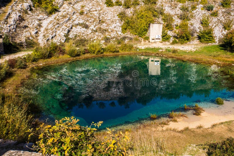 The Spring of the Cetina River, Izvor Cetine, in the Foothills of the ...