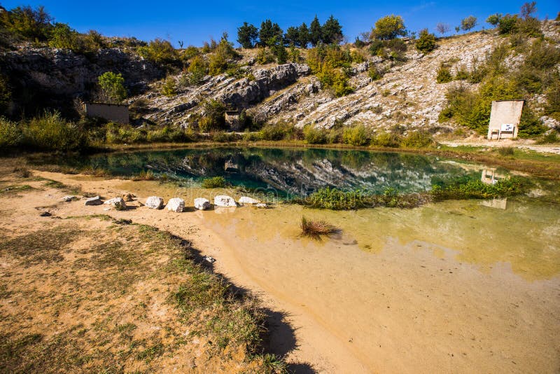 Spring of River Cetina, Croatia Stock Image - Image of river, beautiful ...