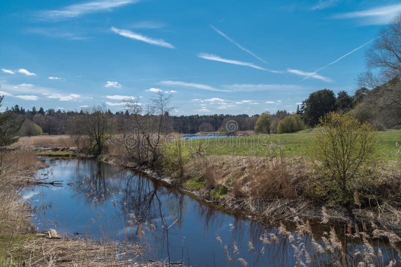 Spring on river stock image. Image of early, grass, pirita - 107771053