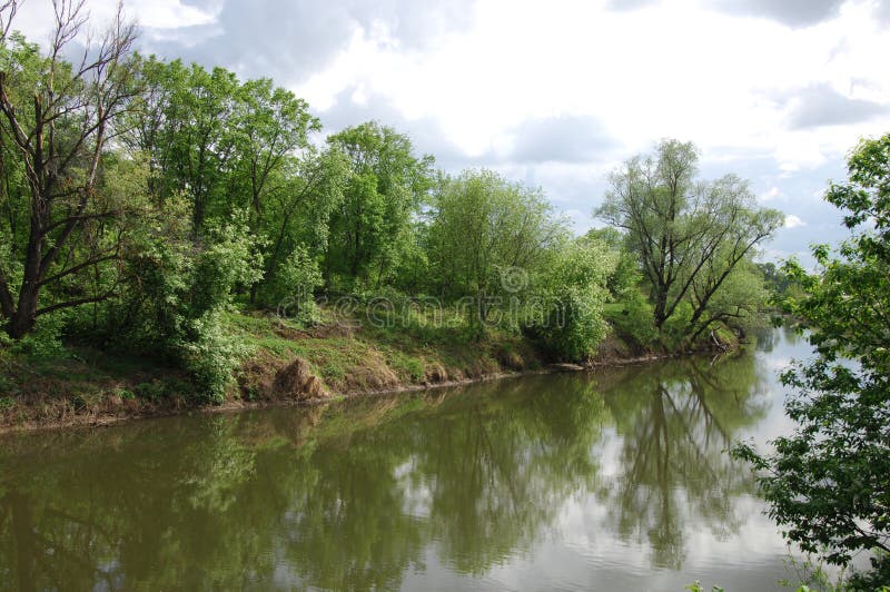 Spring river stock photo. Image of evening, relaxation - 122725638