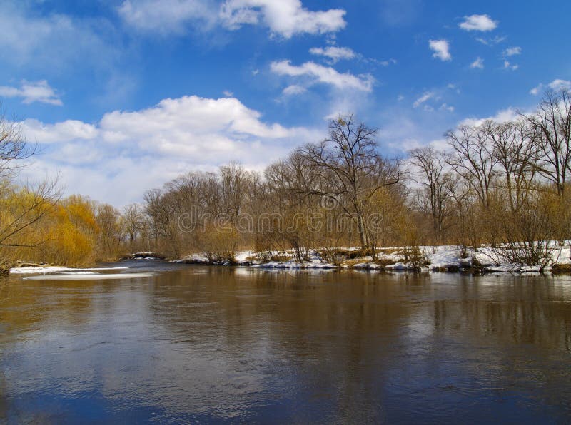 Spring on the river stock photo. Image of tree, silence - 35083742