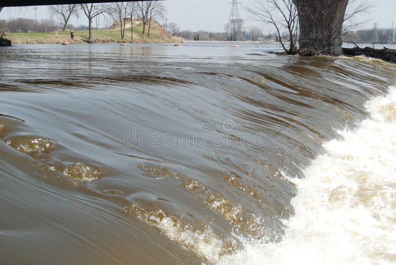A Spring River Rushing through the Landscape Stock Photo - Image of ...
